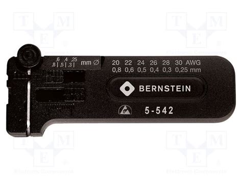 5 542 Bernstein Stripping Tool Øcable 025÷08mm Wire Round Brn