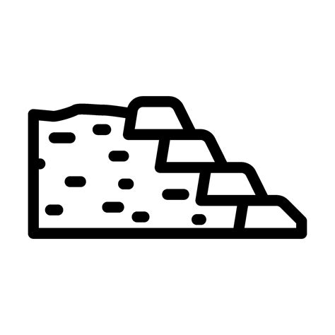 Tailings Management Line Icon Vector Illustration 32830294 Vector Art