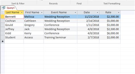 Solved Using Query Design Create A Query That Returns Chegg Com