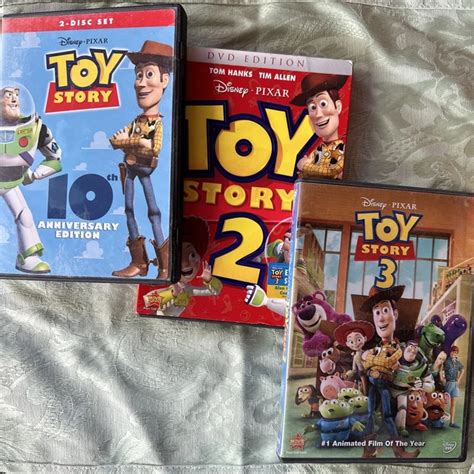 Disney Pixar Toy Story Dvd Movie Lot 3 Movies Toy Story 1 2 And 3 £2471