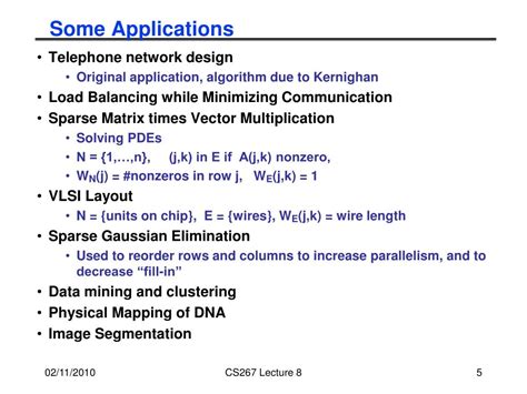 Ppt Cs Applications Of Parallel Computers Graph Partitioning Powerpoint Presentation Id