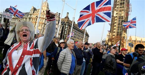 Pro Brexit Protesters Flood London Streets After Parliament Rejects Deal