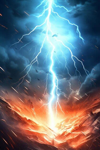 Premium Photo Lightning Element Visual Photo Album Full Of Powerful