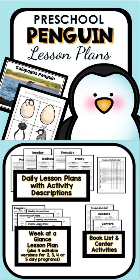 Penguin Theme Preschool Classroom Lesson Plans Preschool Teacher 101 Classroom Lessons