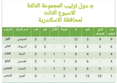 رياضة الإسكندرية تعلن ترتيب دوري مراكز الشباب النسخة العاشرة الوطن