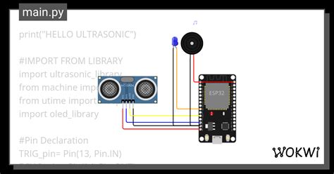 Ultrasonicpy Wokwi Esp32 Stm32 Arduino Simulator