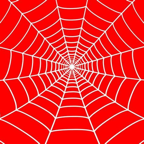 Ragnatela Bianca Su Sfondo Rosso Ragnatela Vettore Vettore Premium Telaraña Telaraña De