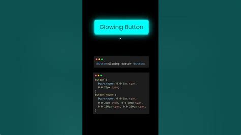 Css Glow Button Hover Effect Magic 🔥 Youtube