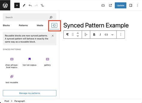 Wordpress Synced Patterns How To Use Sync Blocks To Keep Consistent Design Style 2025