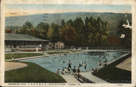 Swimming Pool Prr Ymca Athletic Park Tyrone Pa Postcard