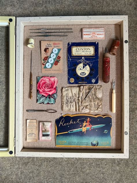 Vintage Assemblage In Shadow Box Etsy In 2025 Assemblage Shadow