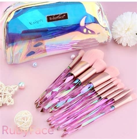 Kit Brochas Tornasol 10 Pcs Estuche Ruby Face Tienda Prama