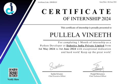 vineeth pullela on linkedin python developer internship daboticsindiaprivatelmited