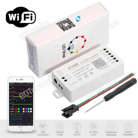 Sp108e Pixel Led Wifi Controller For 5v 12v 24v Ws2812 Ws2811 At Rs