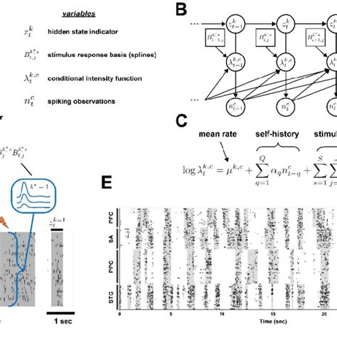 hidden markov model used for estimating spiking stimulus responses in