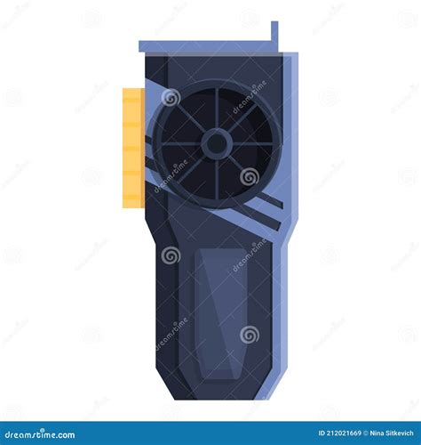 Laptop Gpu Card Icon Cartoon Style Stock Vector Illustration Of Laptop Design 212021669