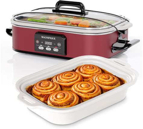 Magnifique 4 Quart Casserole Digital Slow Cooker Premium