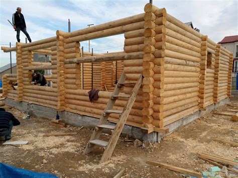 ხის მორების სახლები
