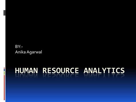 Human Resource Analytics Pptx