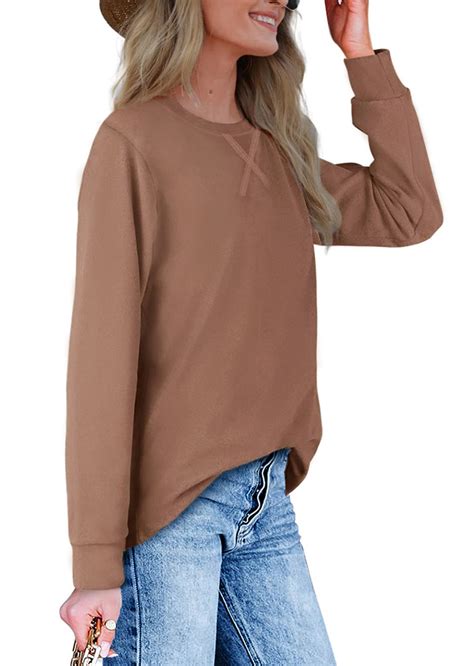 Fantaslook Plus Size Sweatshirts For Women Crewneck Casual Tunic Tops