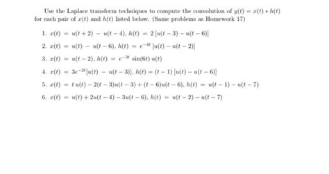 Solved Use The Laplace Transform Techniques To Compute The