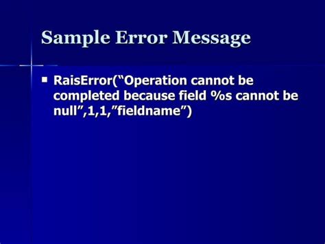 SQL Server Stored Procedures PPT