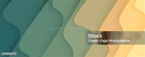 다채로운 물결 모양의 배경 녹색과 노란색 부드러운 그라데이션 구성 추상적인에 대한 스톡 벡터 아트 및 기타 이미지 추상적인 0명 3차원 형태 Istock