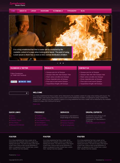 Modern Theme Drupal Org