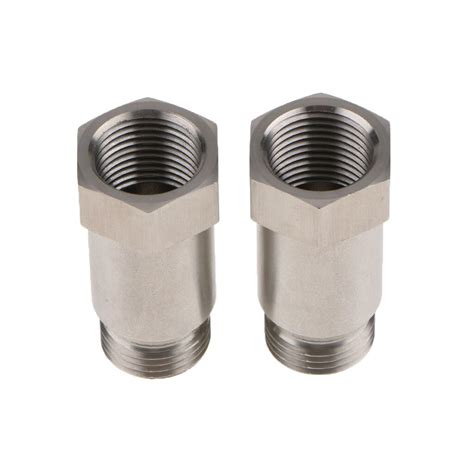 Paar Vervanging 304 Rvs O2 Zuurstof Sensor M18x1 5 Vicedeal