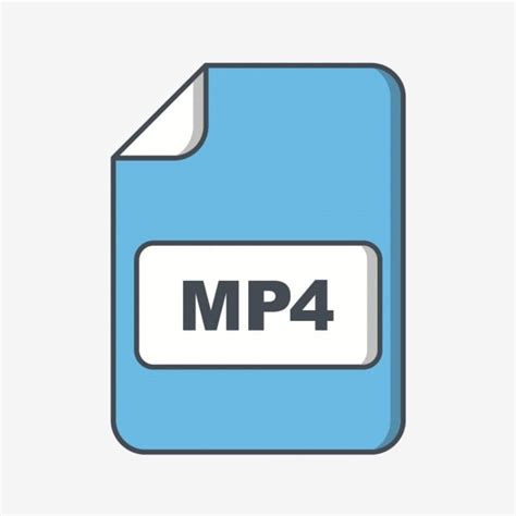 Vector Mp4 Icon Mp4 Document File PNG And Vector With Transparent
