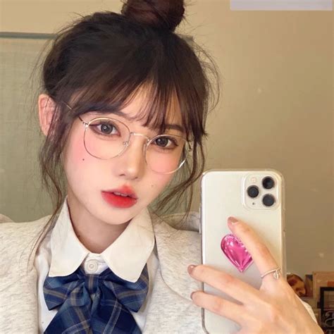 防藍光眼鏡框近視女護眼無度數素顏網紅款平光小圓框韓版潮ins風 蝦皮購物