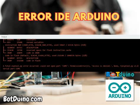 arduino ide error a fatal esptool py error occurred cannot configure