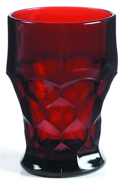 Georgian Ruby 12 Oz Flat Tumbler By Anchor Hocking Replacements Ltd