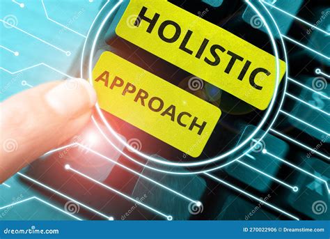 Text Sign Showing Holistic Approach Word Written On Characterized Belief That Parts Something