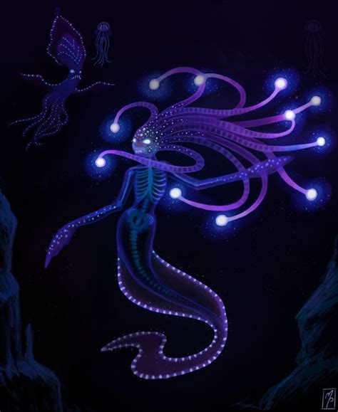 Bioluminescencebymishimashiart D4lk66p Mermaid Art Mermaid