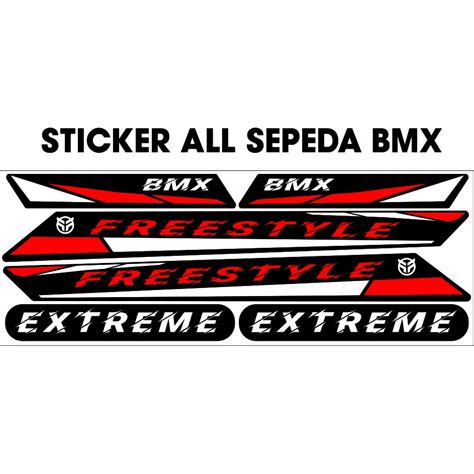 Jual Striping Sepedah Stiker Universal Sepeda Jenis Motif Bmx Striping