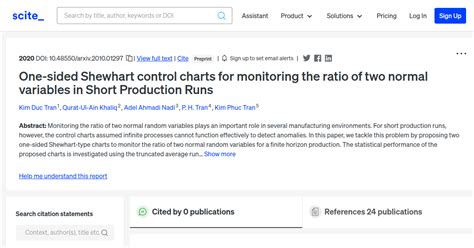 One Sided Shewhart Control Charts For Monitoring The Ratio Of Two