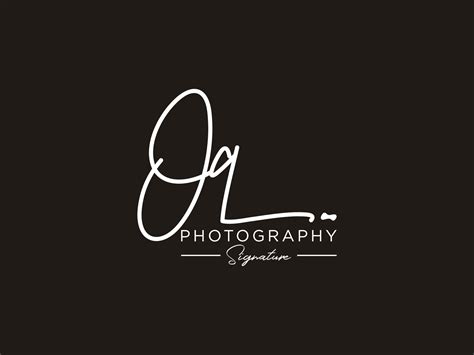 Letter Oq Signature Logo Template Vector 11328304 Vector Art At Vecteezy