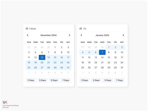 Date Range Picker Web Ui Design Component Web Design System By Kunal Goyal On Dribbble