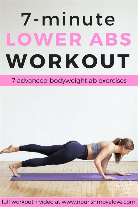 7 Minute Abs Workout For Women Nourish Move Love