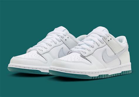 Nike Dunk Low Gs White Green Grey Fd9911 101