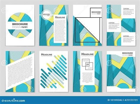 Abstract Vector Layout Background Set For Art Template Design List Front Page Mockup