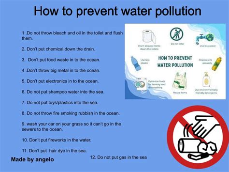 How To Pervent Water Pollution Angelo Panmure Bridge School
