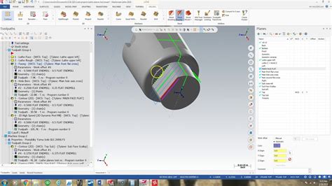 Mastercam 2019 Lathe Y Axis Milling Planes Youtube