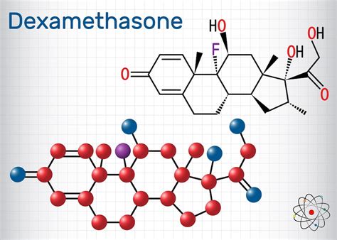 Premium Vector Dexamethasone Molecule Sheet Of Paper In A Cage