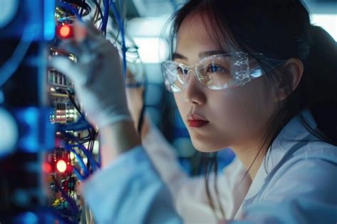 Premium Photo Asian It Engineers Creating Hightech Network In Data