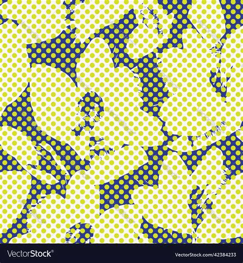 Floral Dotted Seamless Pattern Design Royalty Free Vector