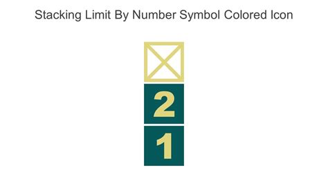 Stacking Limit By Number Symbol Colored Icon In Powerpoint Pptx Png And