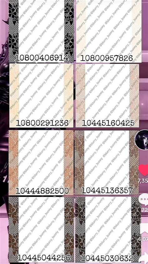Rh Decal Codes Not Mine In 2024 Pattern Code High Fashion Tips Rh