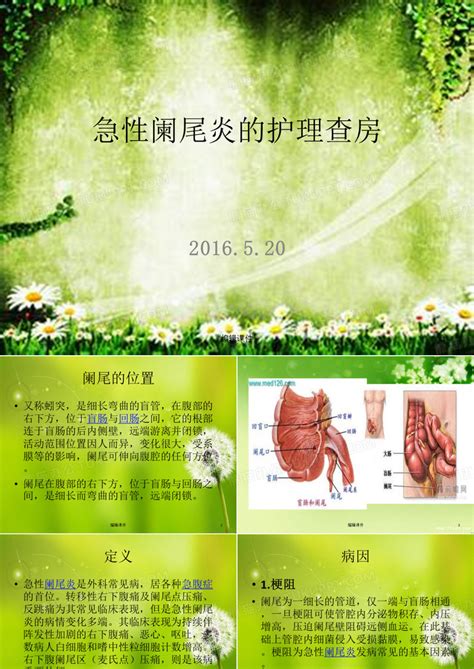 急性阑尾炎的护理PPT模板下载 编号ljekbawq 熊猫办公
